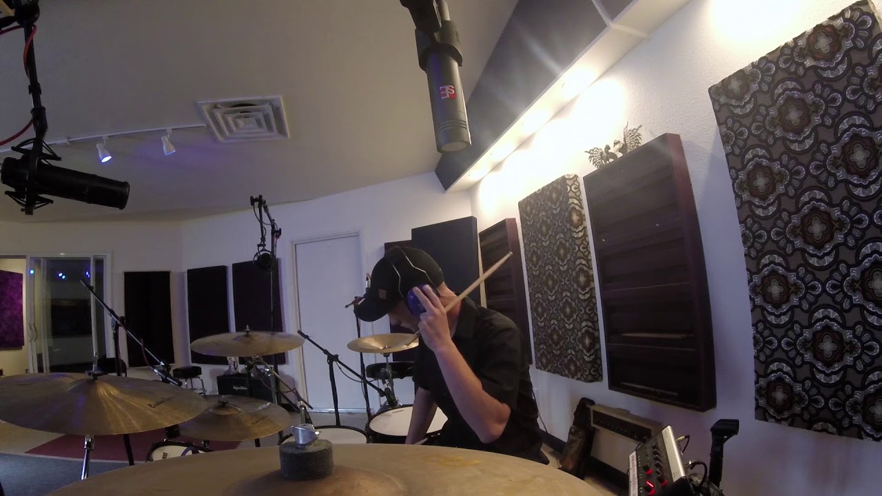 1st Studio Day for Album 2! Recording Drums - YouTube