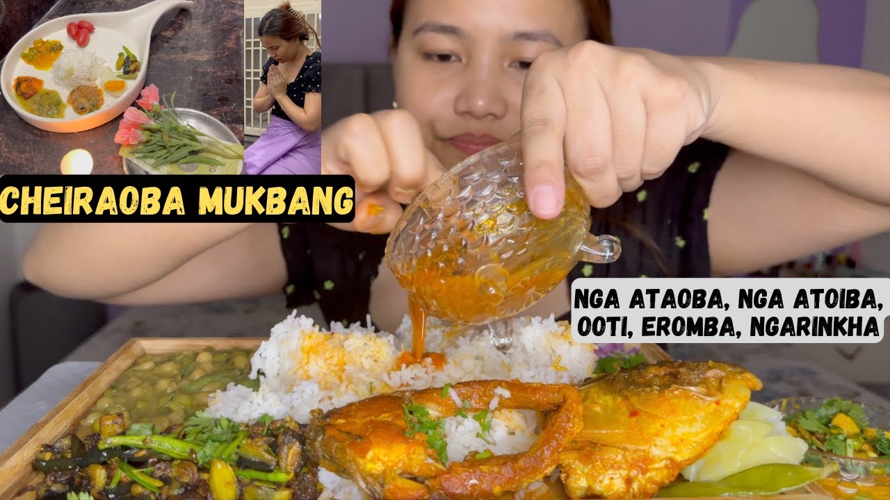 SAJIBU CHEIRAOBA MUKBANG SIX DISHES|| FISH CURRY, FRY FISH CURRY, FISH ...