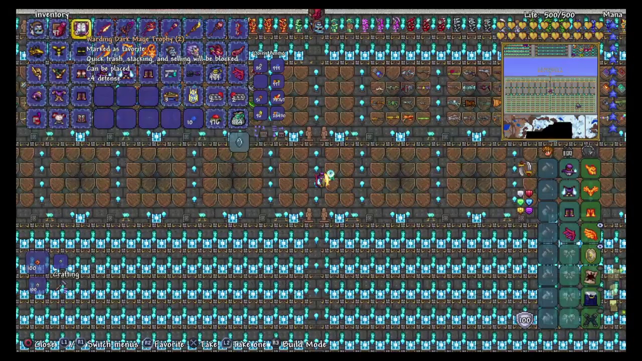 Terraria all item world w/ mods - YouTube