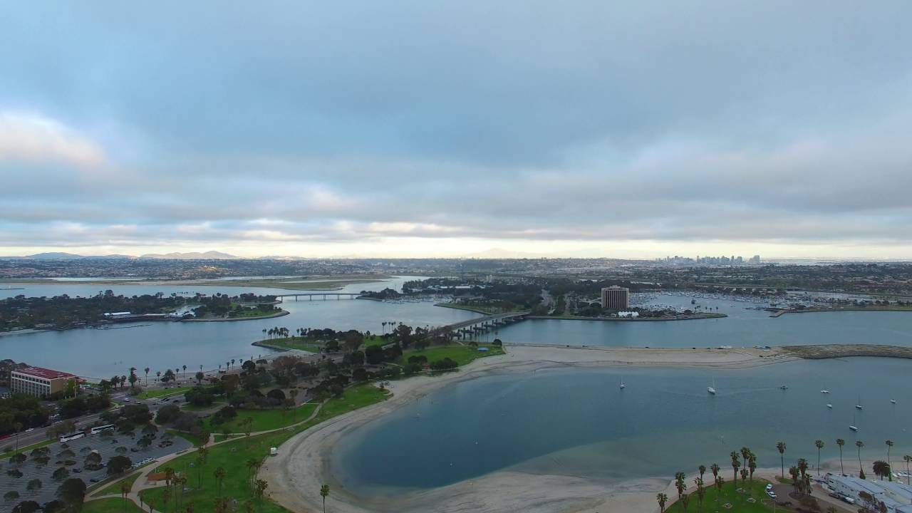 Drone over Beach (Long) - YouTube