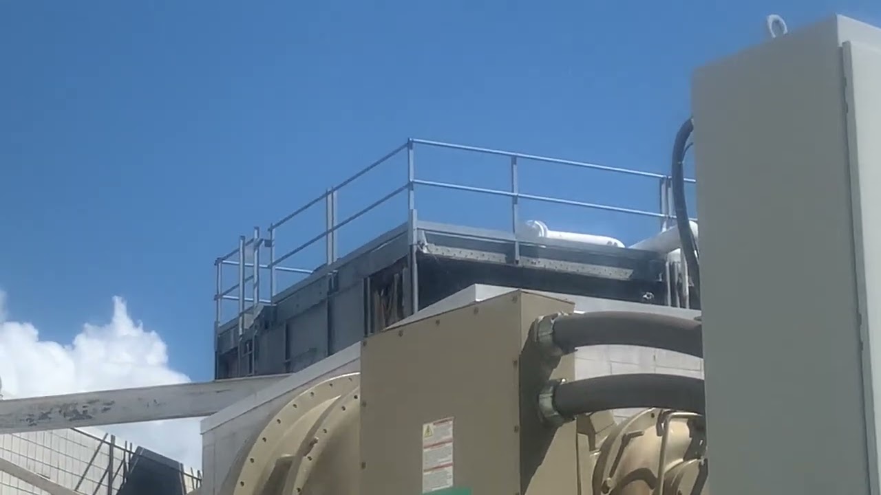 Trane Rental Chiller at a mall - YouTube