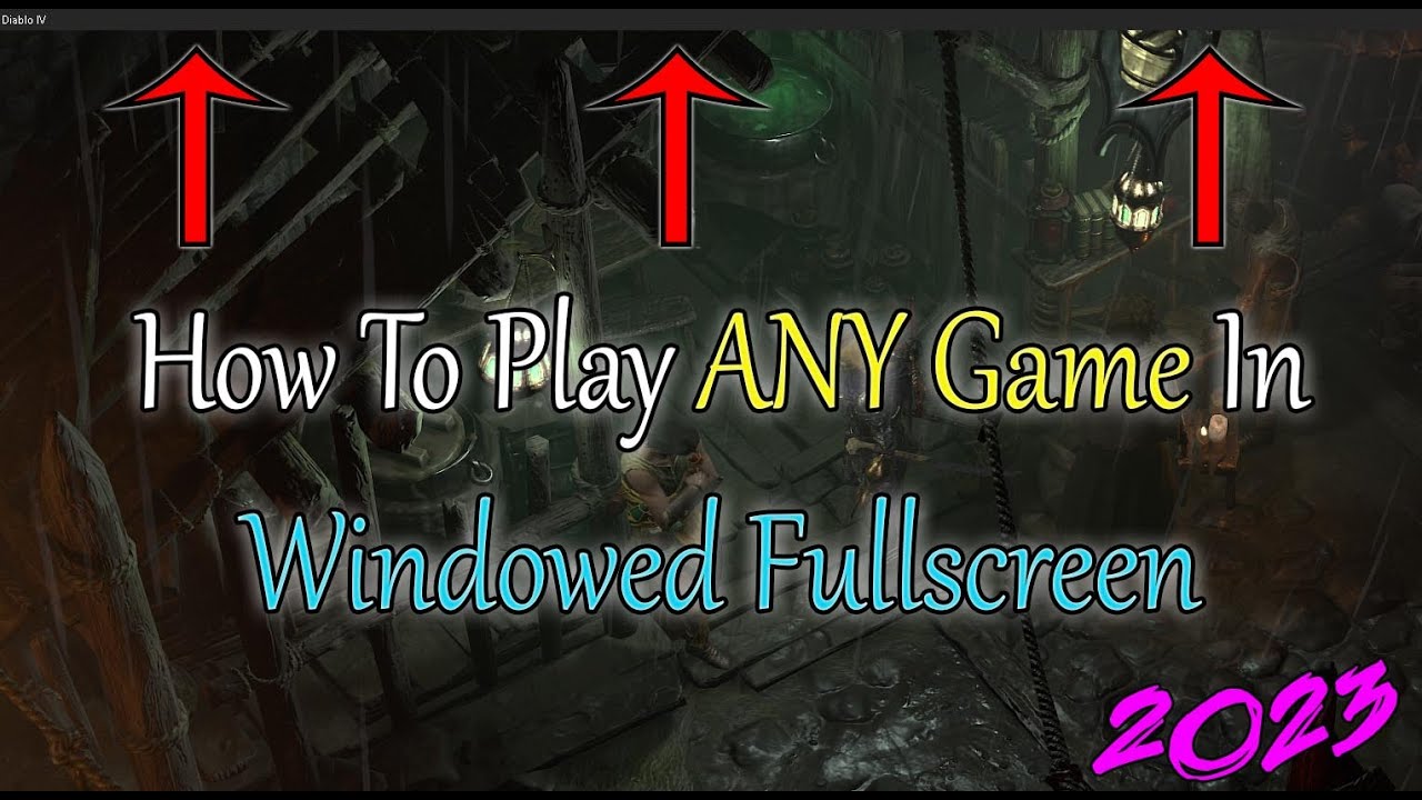 How To Play ANY Game In Windowed Fullscreen - YouTube