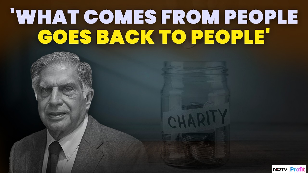 Ratan Tata's Legacy: 66% Of Dividend From Tata Group Goes To Tata Charitable Trusts - YouTube