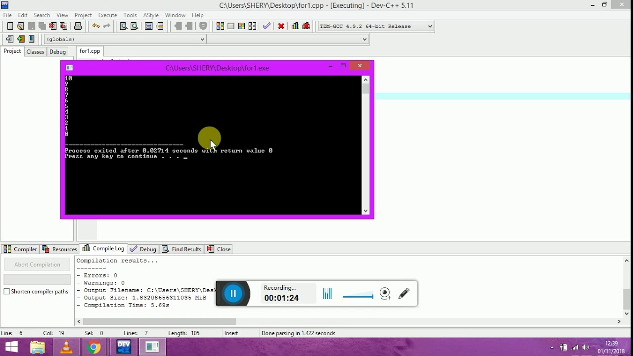 For Loop To Print 10 Numbers In Descending Order YouTube For Loop To Print 10 Numbers In Descending Order YouTube