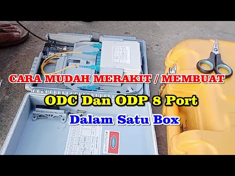 Cara Mudah Merakit / Membuat ODC & ODP dalam satu BOX - YouTube