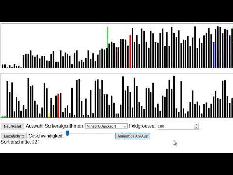 Woche 17 - Informatik 11 - Quicksort Waage und Animation - YouTube