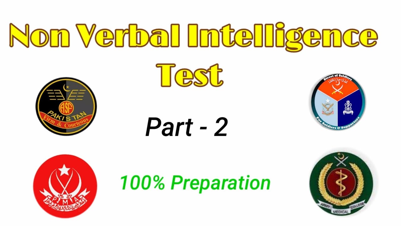 Non Verbal Intelligence test Part 2 for all Competitive exams like PMA ...