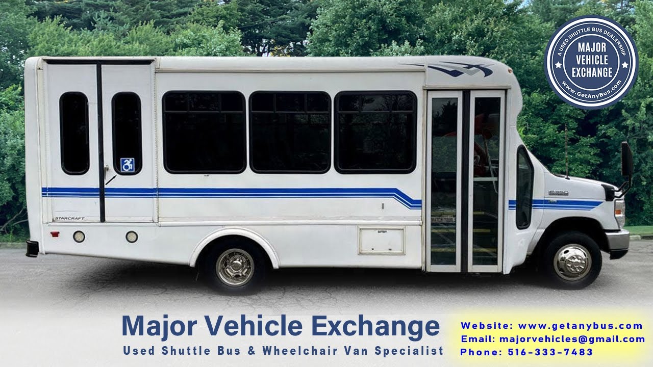 2014 Ford E350 Non CDL Wheelchair Shuttle Bus For Sale - Up to 12 ...