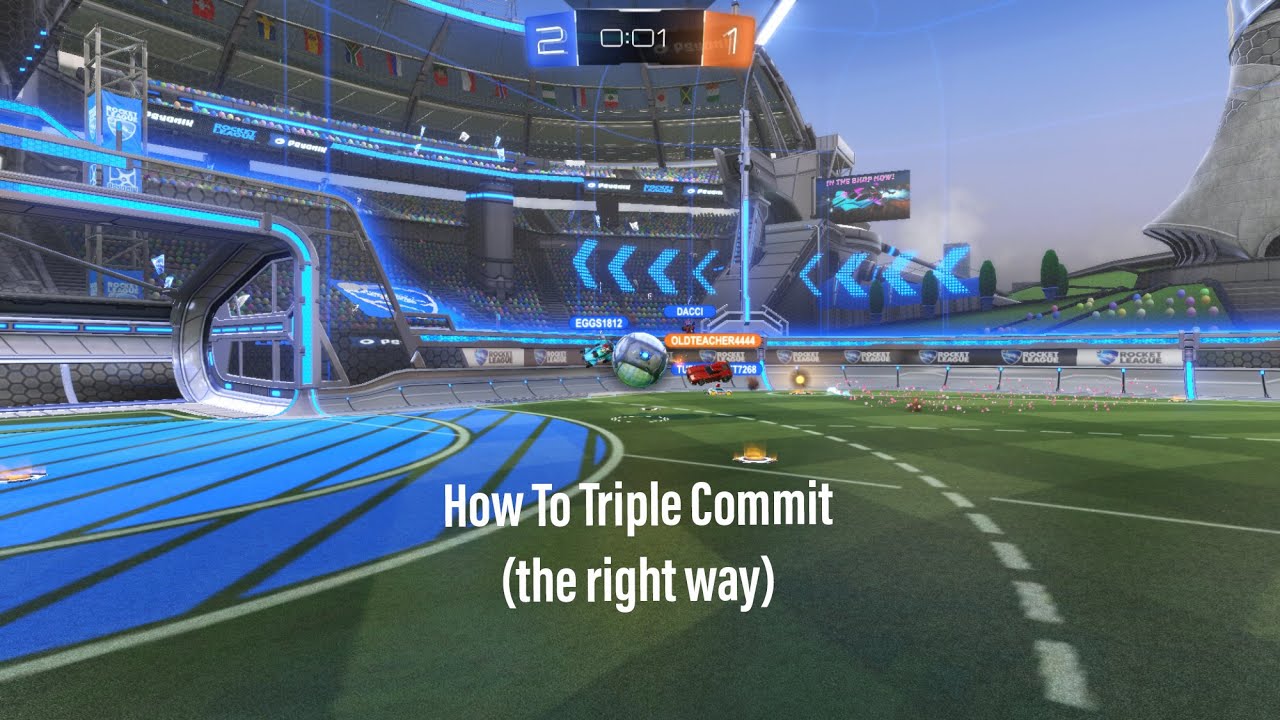 How To Triple Commit (The Right Way) | Rocket League - YouTube