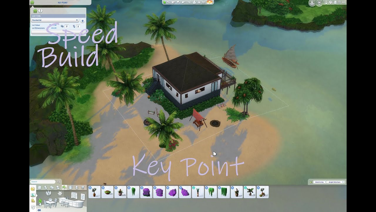 The Sims 4 Speed Build // Key Point Beach House - YouTube