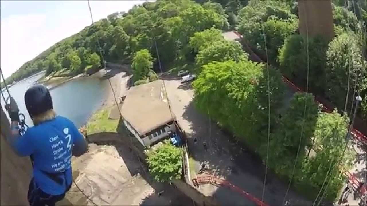 CHSS Forth Rail Bridge Abseil 08/06/14 - YouTube