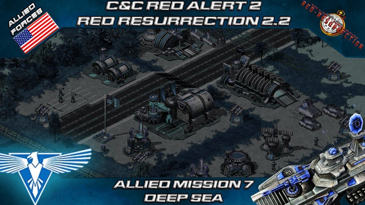 C&C YR Red Resurrection 2.2 - Allied Mission 7, Deep Sea [Red Alert 2 ...