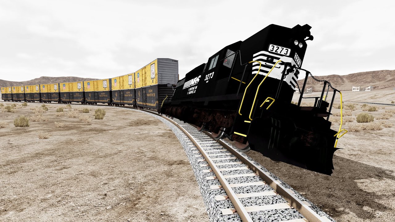 Realistic Train Crashes #43 - Beamng.Drive - YouTube
