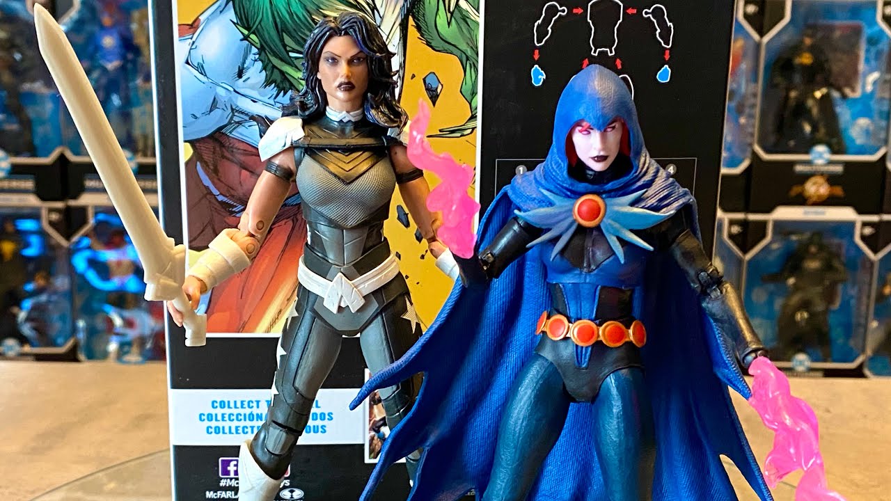 Mcfarlane Toys DC Multiverse Titans Raven Beast Boy BAF Wave Review ...