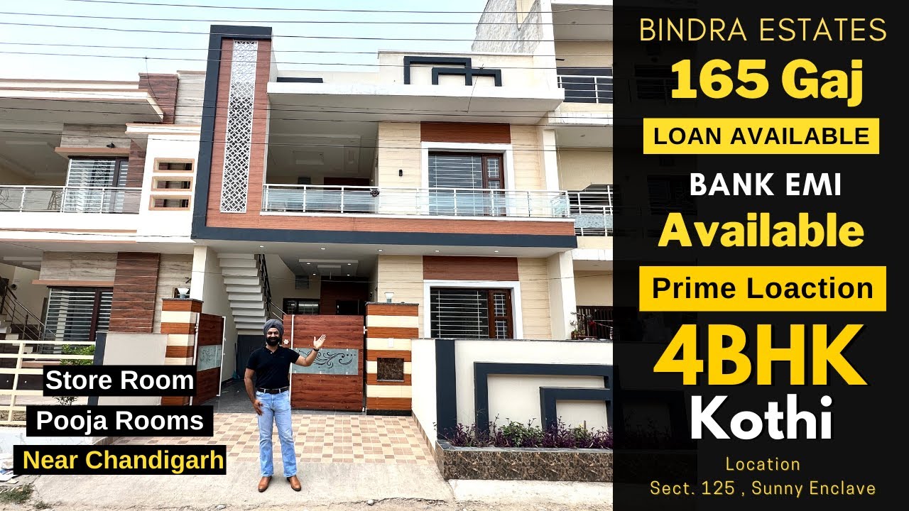 4BHk 165 Gaj with Pooja Room & Store Room || Double Storey Kothi ...