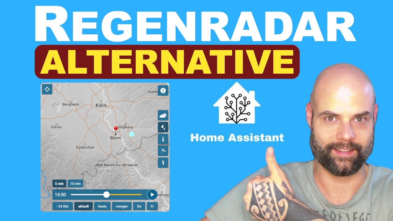 Alternatives Regenradar auf Home Assistant Dashboard einbinden - YouTube