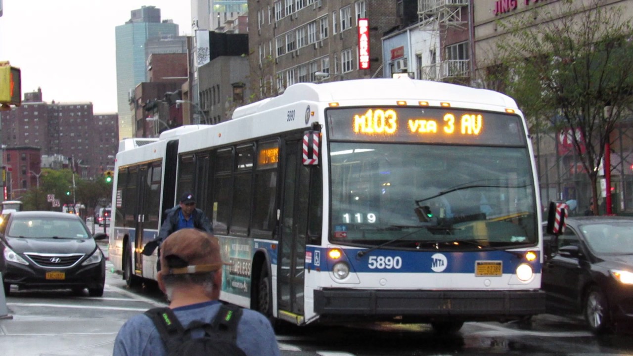 MTA MaBSTOA Bus: Nova LFSA #5890 on the M103 - YouTube