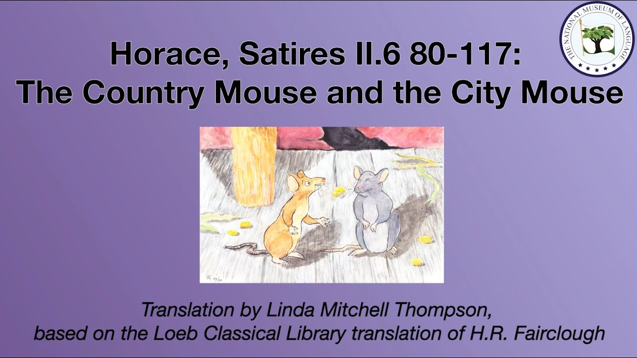 The Country Mouse and the City Mouse (in Latin without elisions) - YouTube