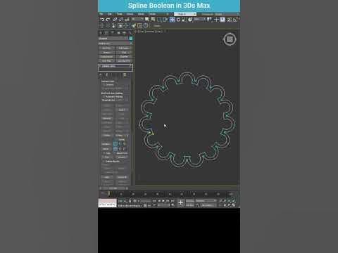 Boolean in Splines: Creating Complex Outlines in 3Ds Max #shorts #3dsmax #boolean - YouTube