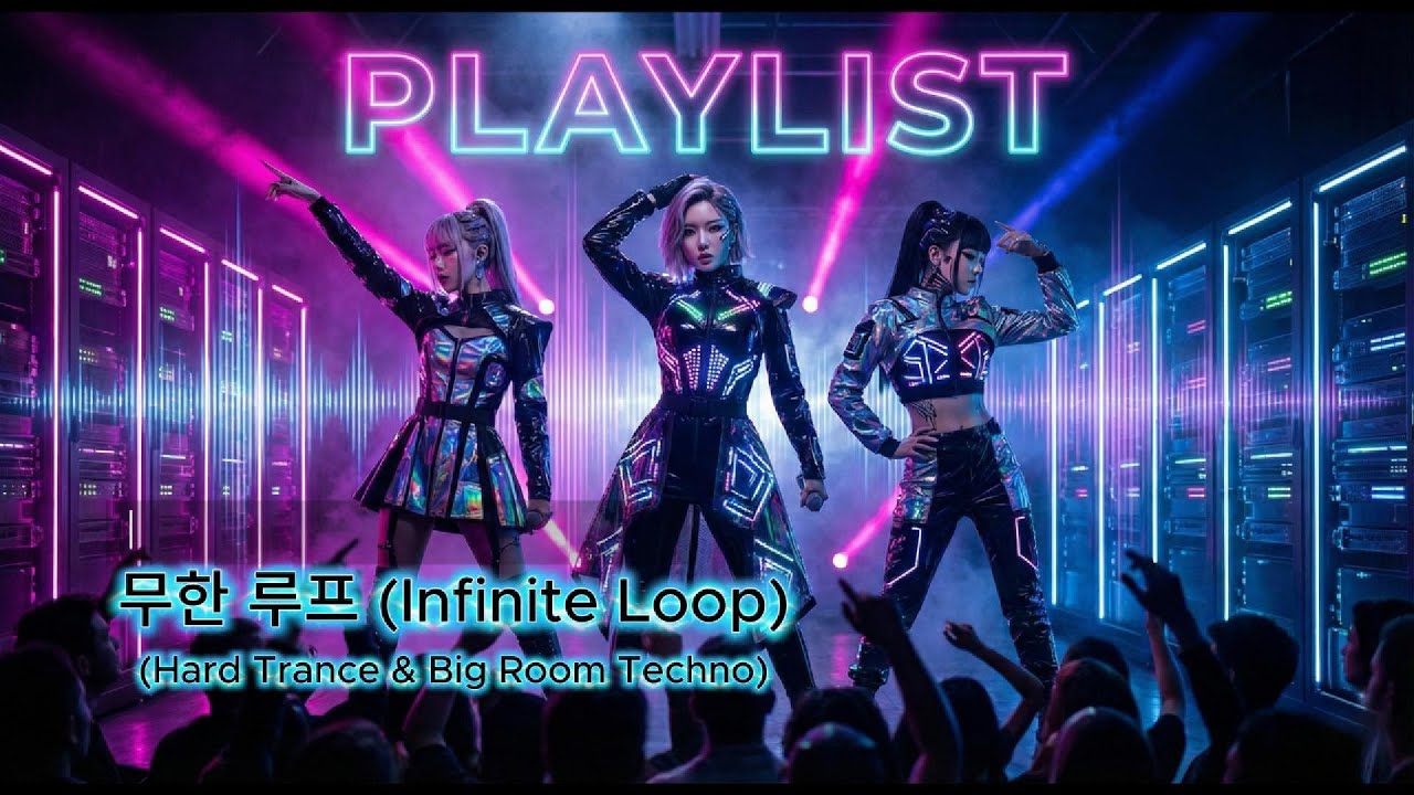 [PLAYLIST]무한 루프 (Infinite Loop) | 3인조 | 하드 트랜스 & 빅 룸 테크노 (Hard Trance & Big Room Techno) - YouTube