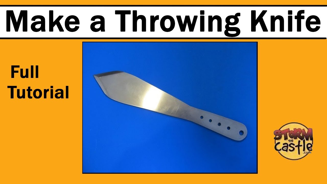 Make a throwing knife | No forge needed - YouTube