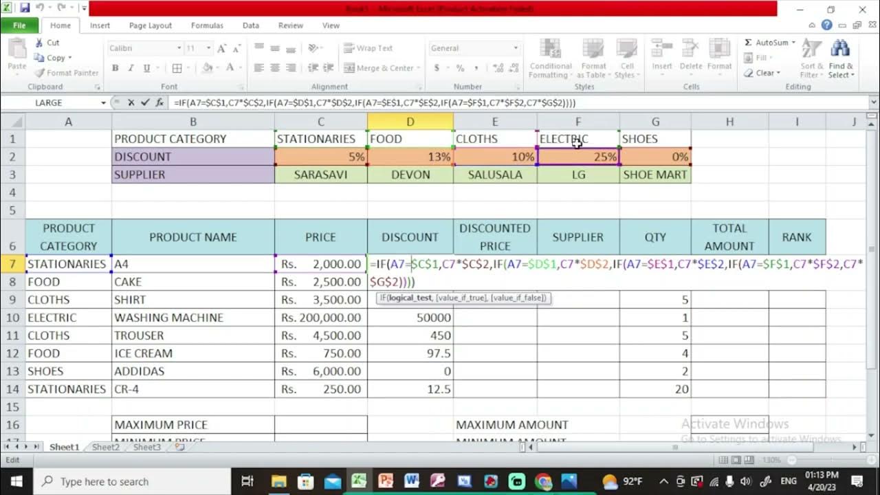 Microsoft Excel Practical Paper Discussion #11 - YouTube