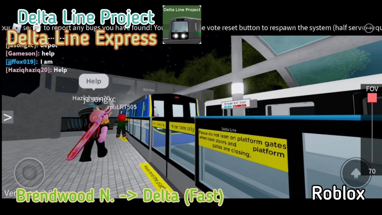 【沿途光景不復存在🥹】Roblox丨Delta Line Express丨Brendwood N. -} Delta（特快） - YouTube