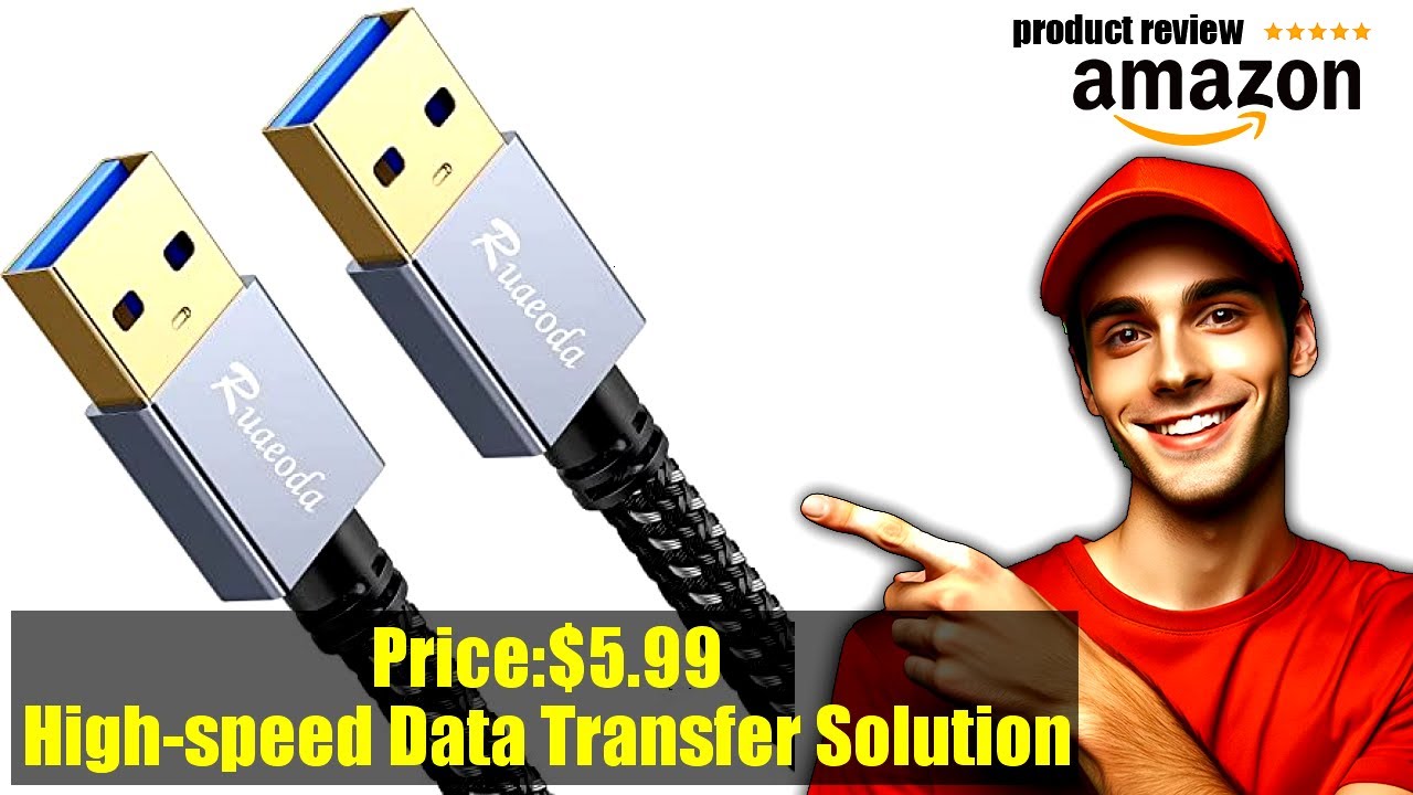 Buy USB to USB Cable 3 ft, USB 3.0 Male to Male Type A to A Double ...