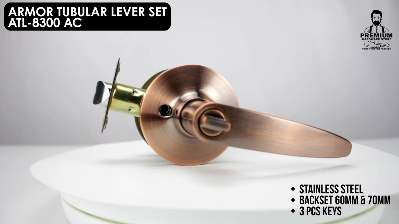 ATL-8300 AC ARMOR TUBULAR LEVER SET | TUBULAR LEVER LOCK | ENTRANCE ...