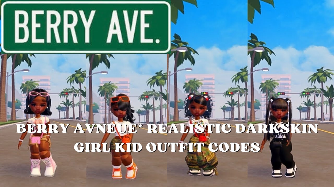 BERRY AVENUE*Realistic Darkskin Girl Kid Outfit Codes Blush Fashion ...