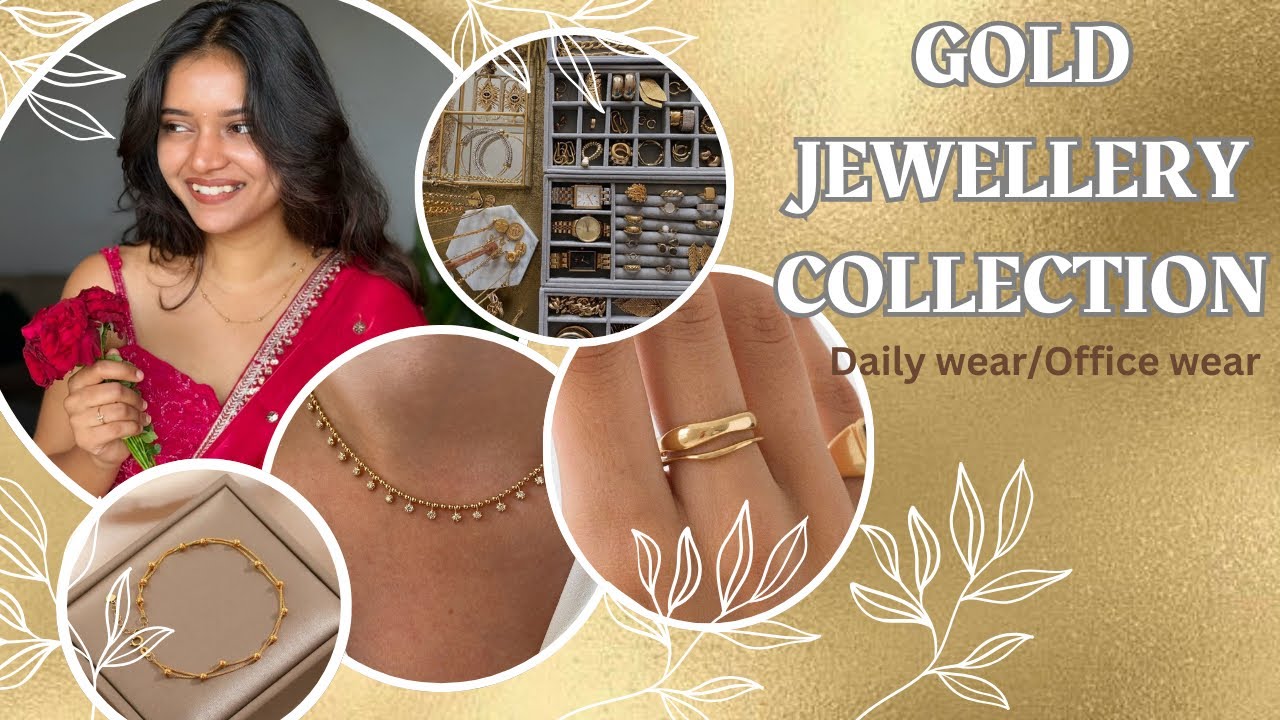 Minimal Gold Jewellery collection🥰💕 | Rings, chain, bracelets and ...