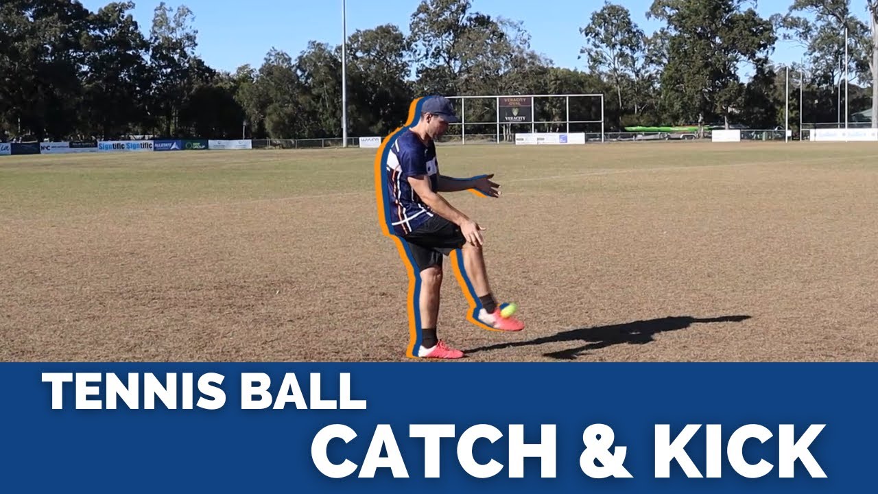 Tennis Ball Catch & Kick - YouTube