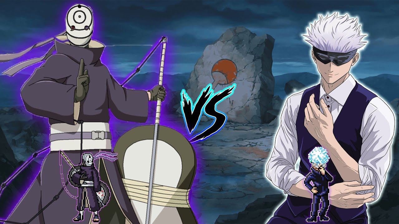 😱GOJO (INFINITE VERNABLE) OP V.2 VS UCHIHA OBITO OP V.2 IN JUMP FORCE ...