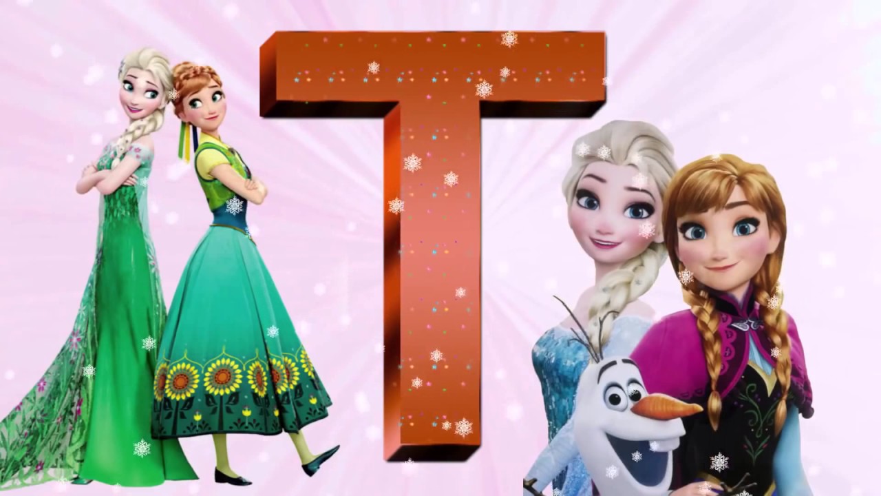 Learn ABC's / Letters / Alphabet With Disney Frozen Elsa Anna For Kids ...