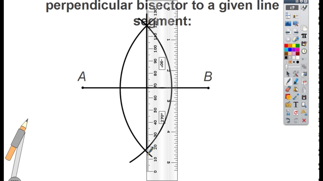 Bisecting a Segment - YouTube