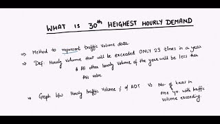 30th highest hourly volume Traffic Engineering | Doovi
