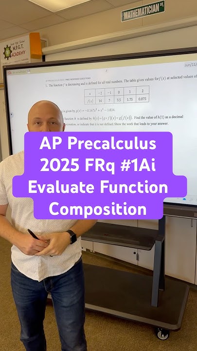 2025 FRQ #1Ai Function Composition AP Precalculus #apprecalculus # ...
