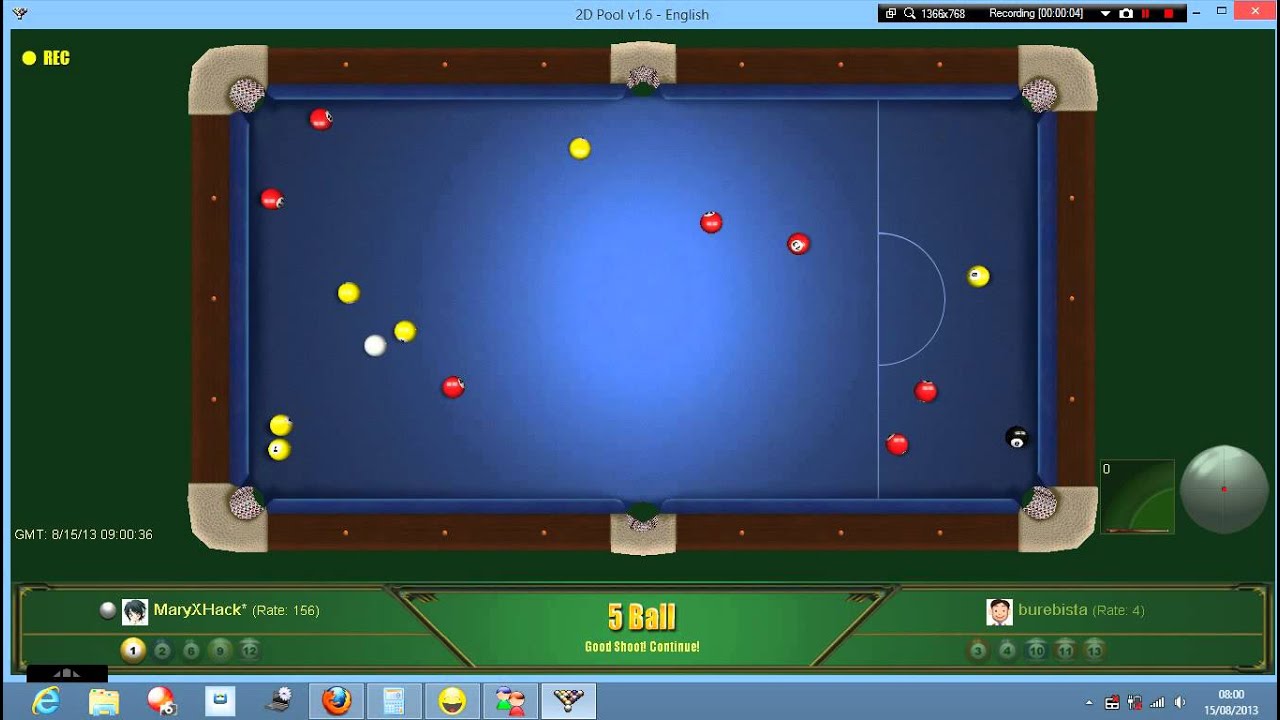 Hack in 2 d pool - YouTube