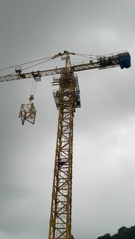 penyambungan rangka tower crane - YouTube