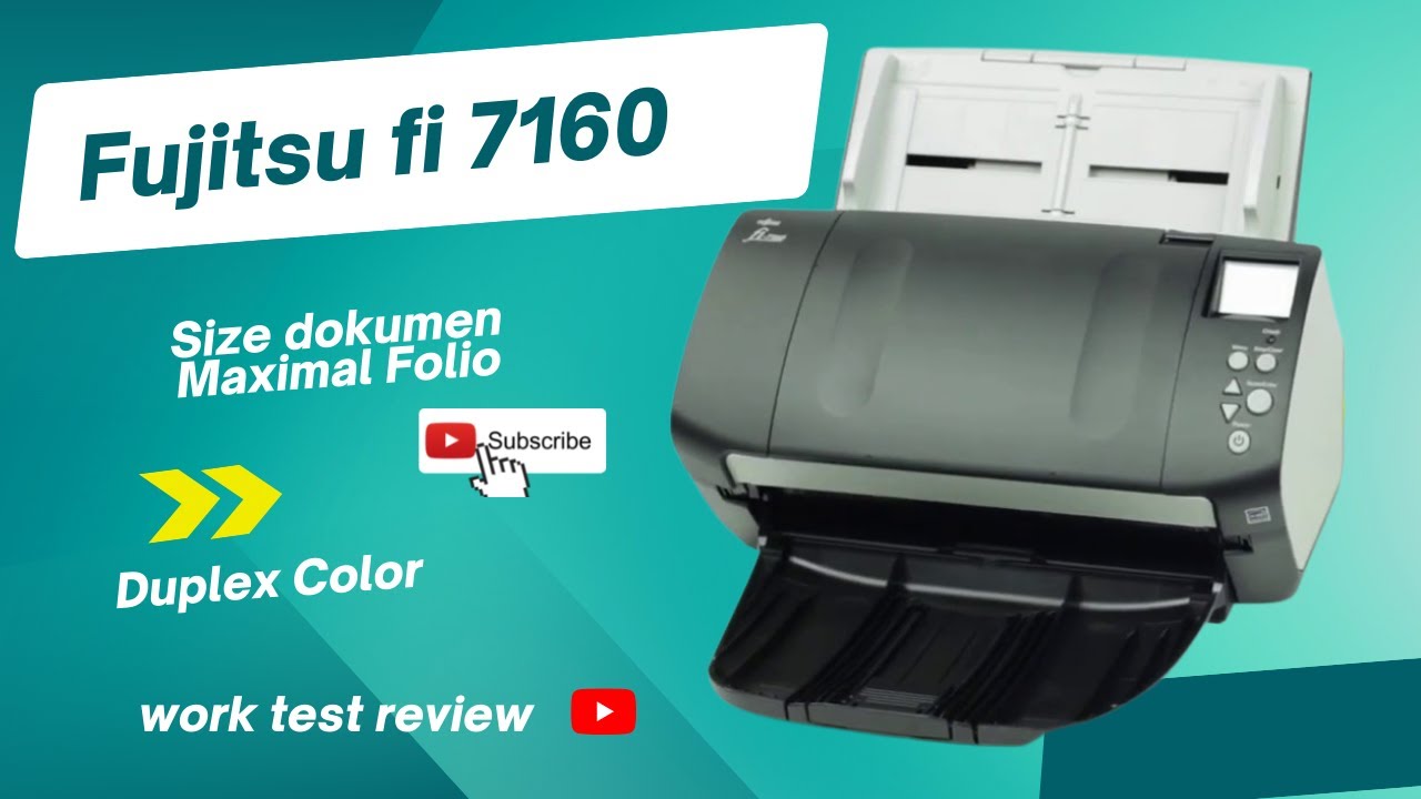 Scanner Fujitsu fi 7160 Color Cepet banget_Aditya_Toped - YouTube