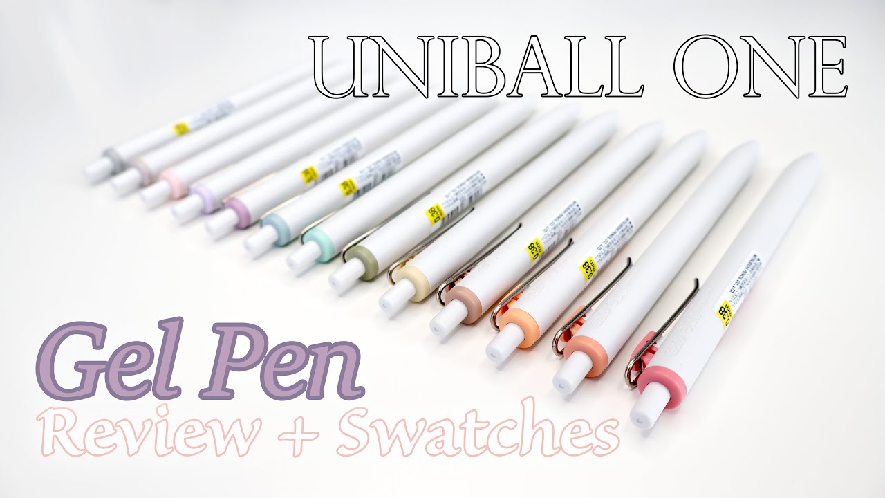 Uni-Ball One Gel Pens | Review + Swatches - YouTube