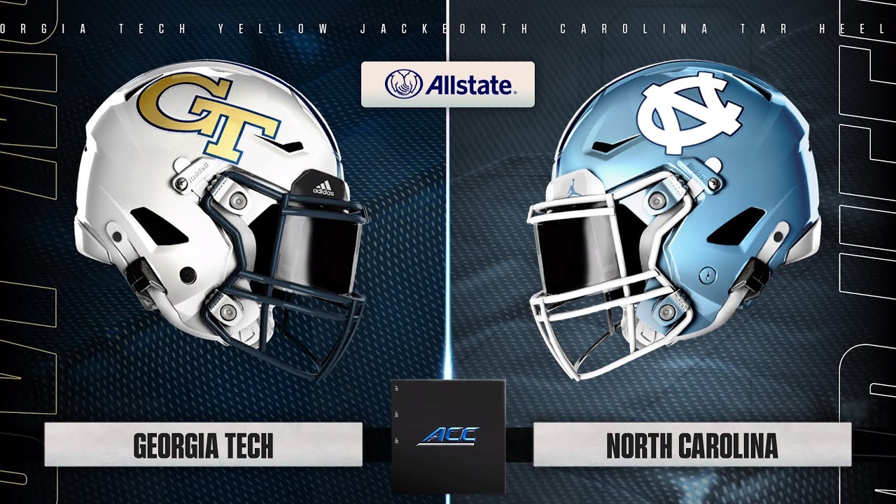 College Football 25 North Carolina Tarheels vs.Georgia Tech Yellow ...