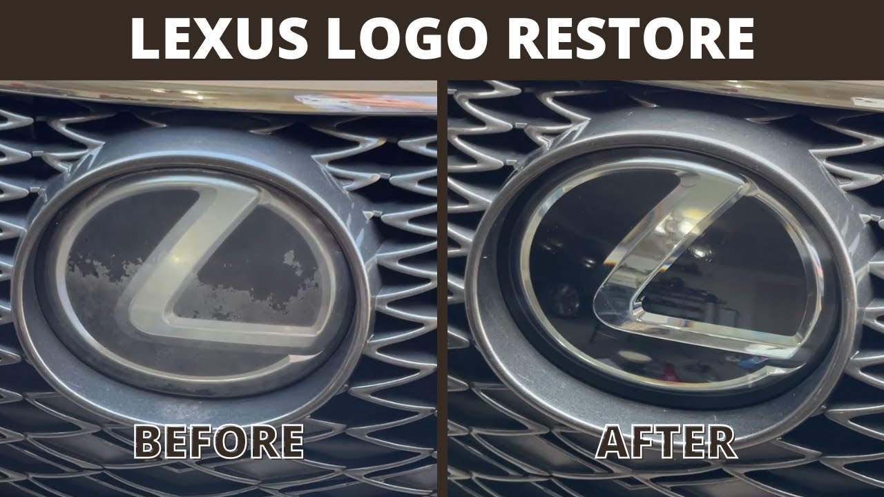 Lexus/ Toyota Front Grill Logo Emblem Remove & Restore Faded - YouTube