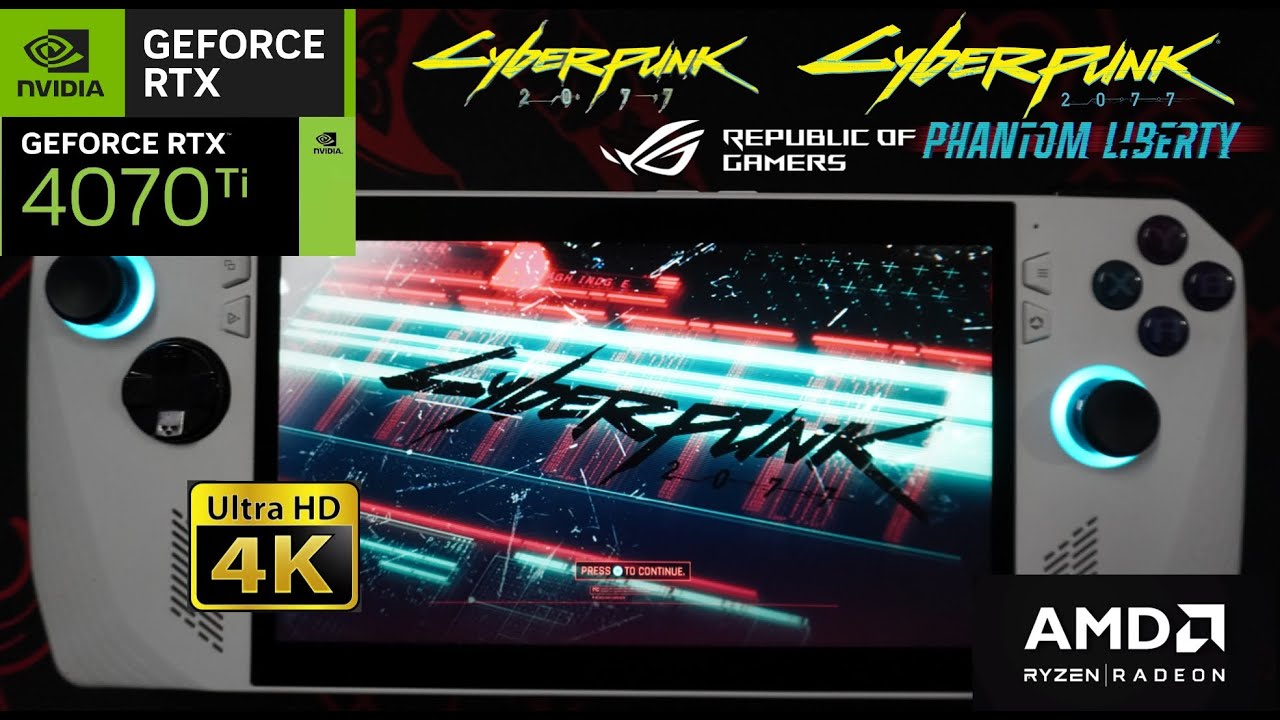 CYBERPUNK 2077 + PHANTOM LIBERTY | ASUS ROG ALLY GAMEPLAY 1080p 4k, No ...