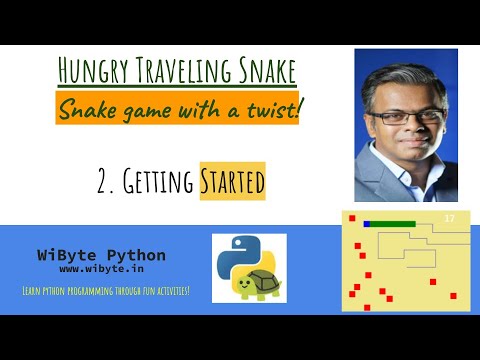 Getting Started with the Hungry Traveling Snake project in Python Turtle - YouTube