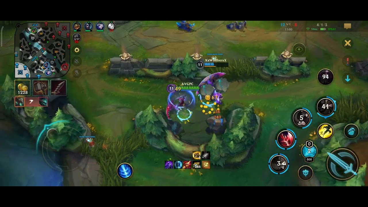 WILD RIFT MOBILE CHAMPION KAYN JG DESTROZANDO JG 10/10 - YouTube
