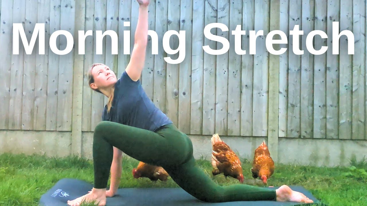 Morning Mobility Yoga for Beginner Flexibility - With Chickens - YouTube