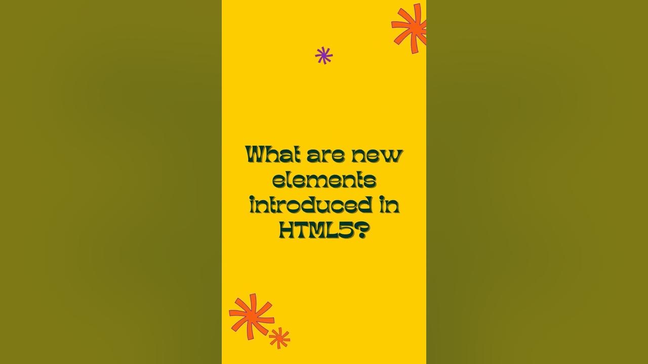 🔥 New HTML5 Elements You Should Know! 🚀 | #html #webdevelopment #coding - YouTube