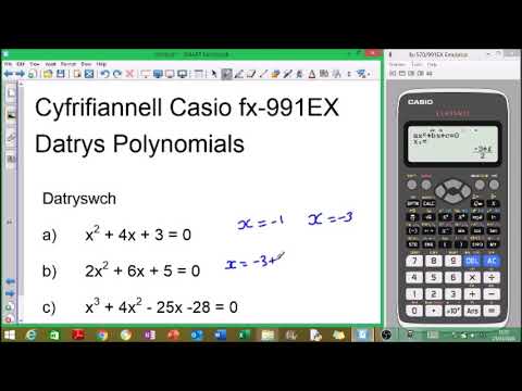 Cyfrifiannell Casio fx 911ex classwizz  - Polynomials