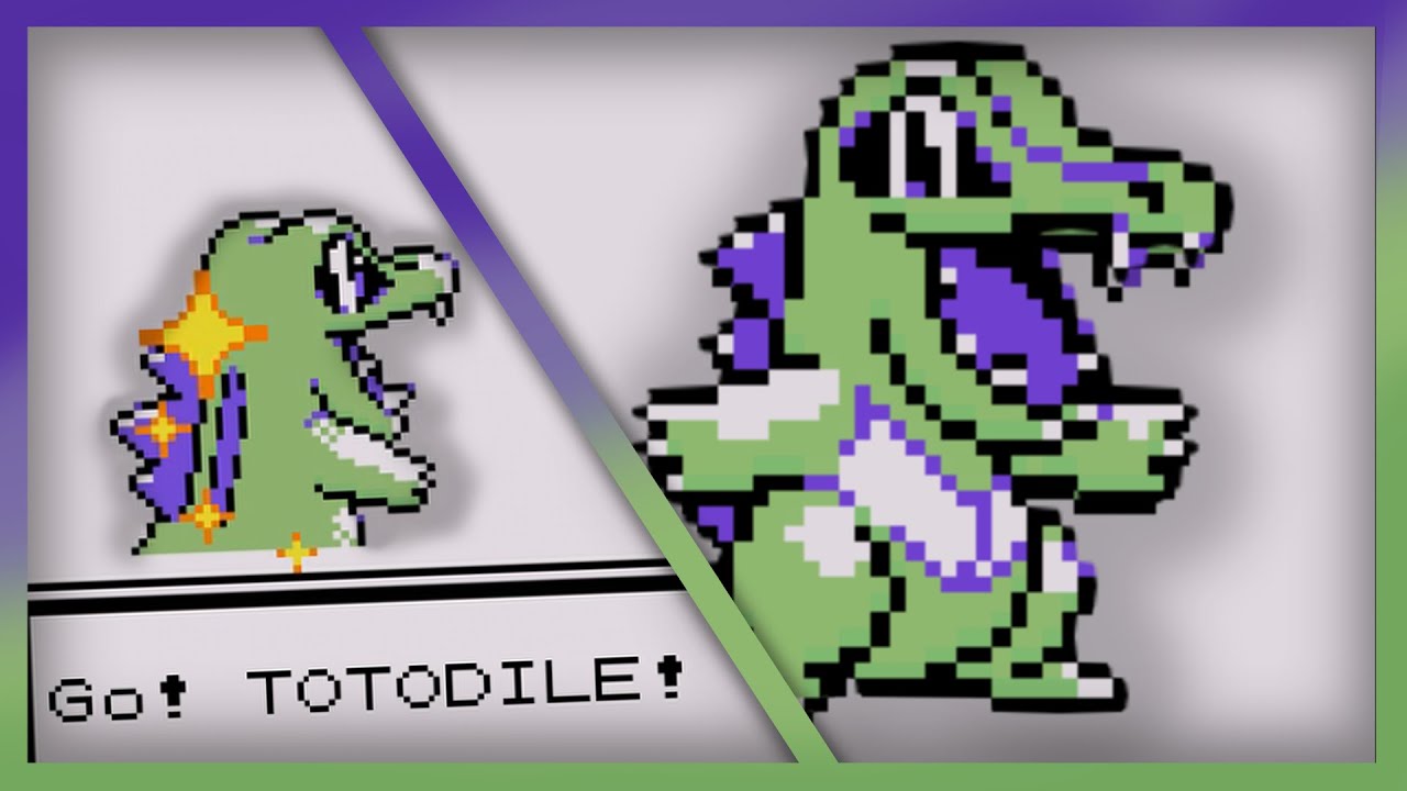 [LIVE] Shiny Totodile after 7,528 SRs in Pokemon Gold VC - YouTube